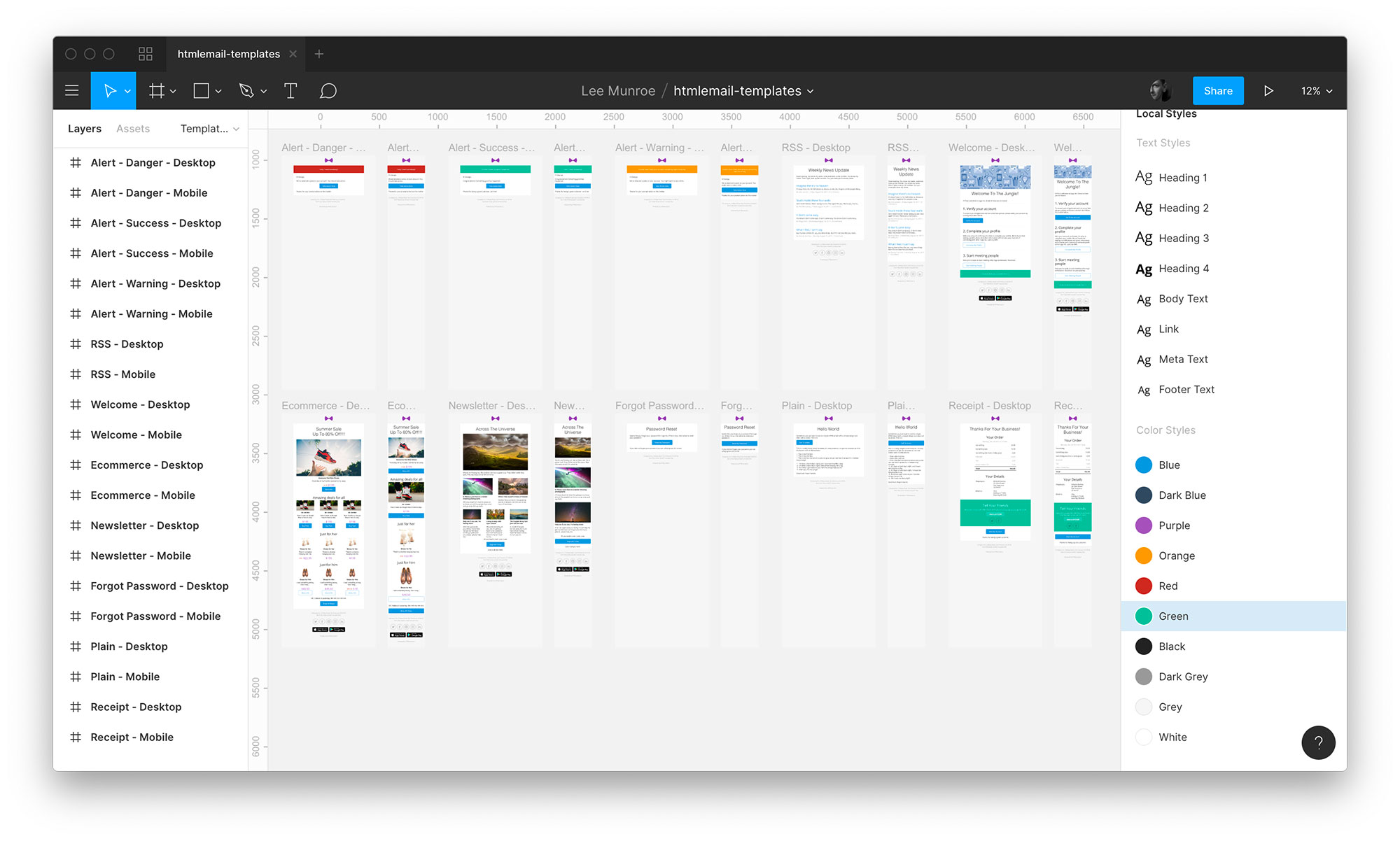 Free Email Design System And UI Kit For Figma And Sketch